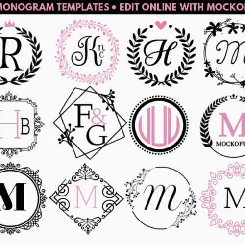 👑 Monogram Name Maker - MockoFUN