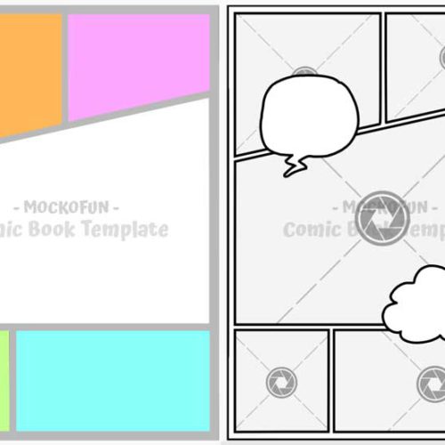 💥 Comic Strip Template - MockoFUN