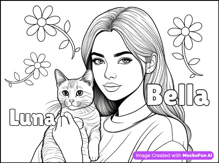 Free Personalized Name Coloring Pages - MockoFUN