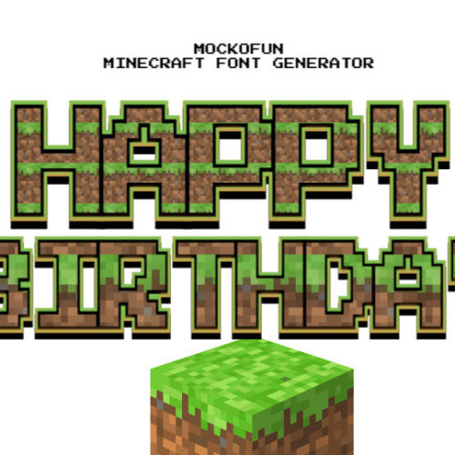 Minecraft Font Generator - MockoFUN