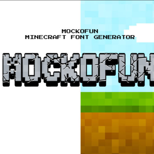 Minecraft Font Generator - MockoFUN