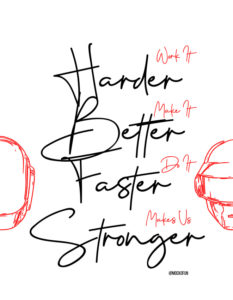 Daft Punk T Shirt Design: Harder,Better,Faster,Stronger MockoFUN