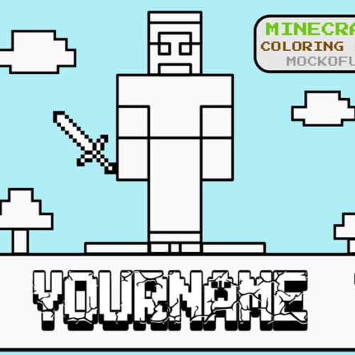 Minecraft Coloring Pages - MockoFUN