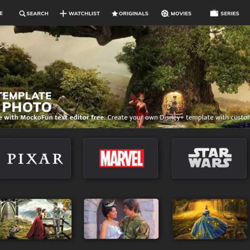 Disney+ Template - MockoFUN