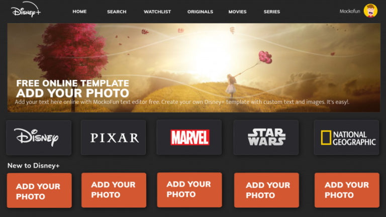 Disney+ Template - MockoFUN