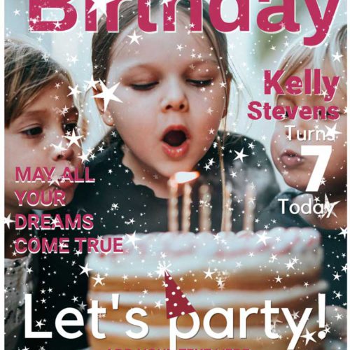 Birthday Magazine Cover - MockoFUN