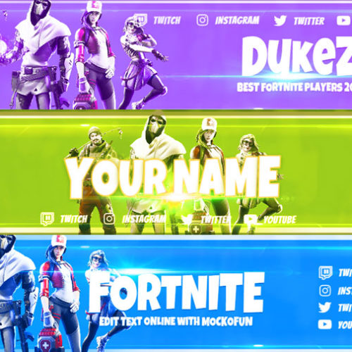 Fortnite YouTube Banner - MockoFUN