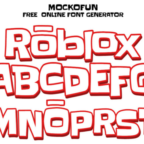 Roblox Font Generator - MockoFUN