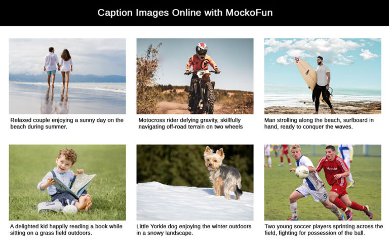 ️ Caption Images ONLINE - MockoFUN