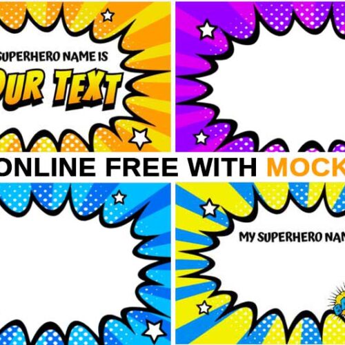 🦸 Superhero Name Tag - MockoFUN