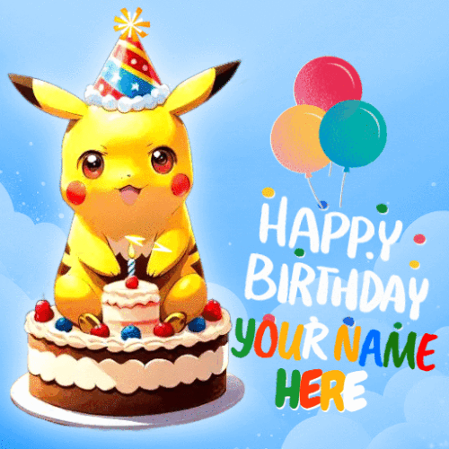 Pokemon Happy Birthday Gif - MockoFUN