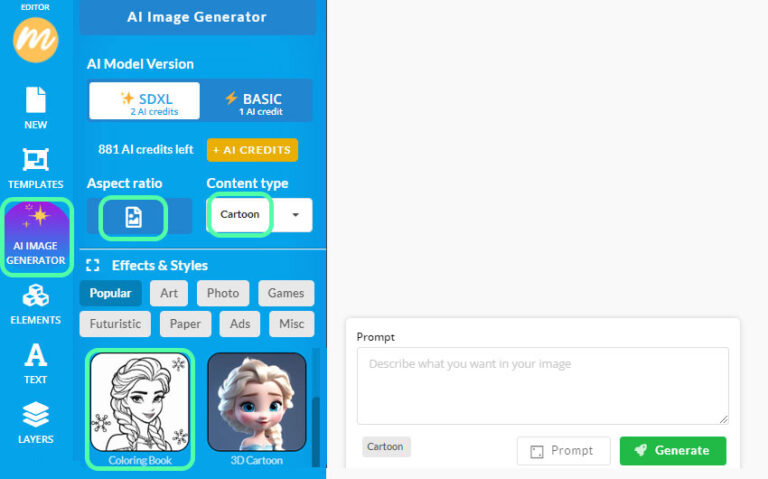 AI Coloring Book Generator - MockoFUN