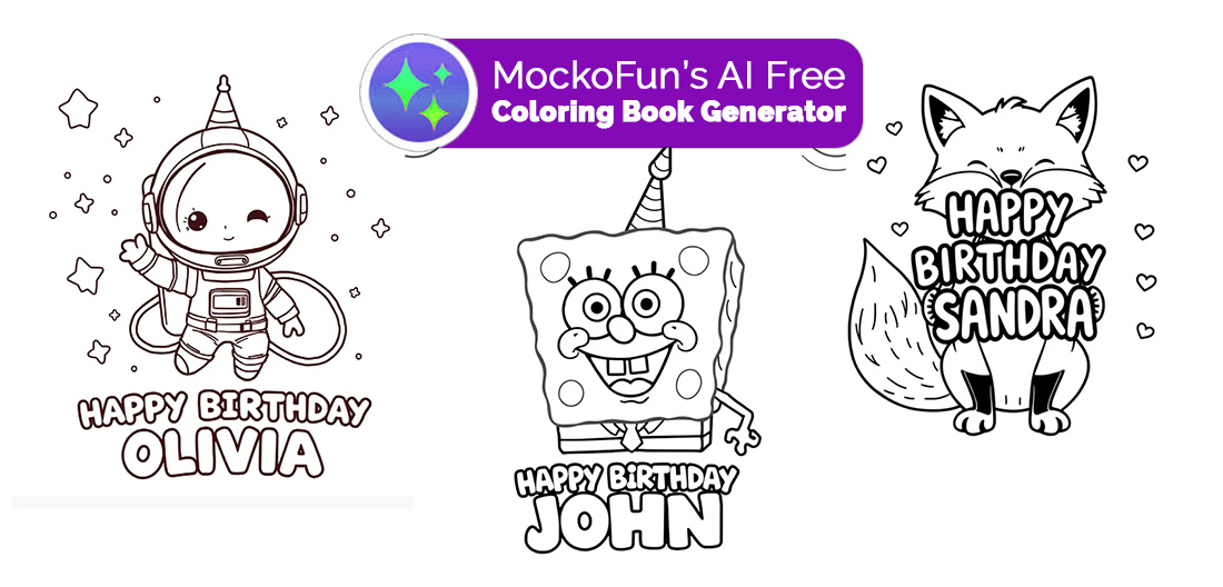AI Coloring Book Generator - MockoFUN