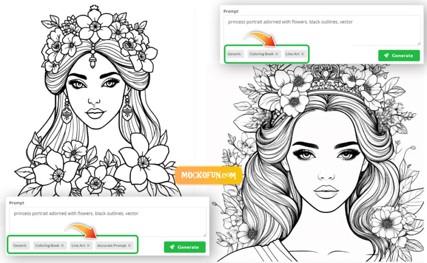 AI Coloring Book Generator - MockoFUN