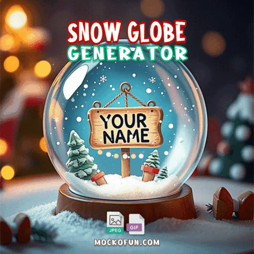 Animated Snow Globe GIF - MockoFUN