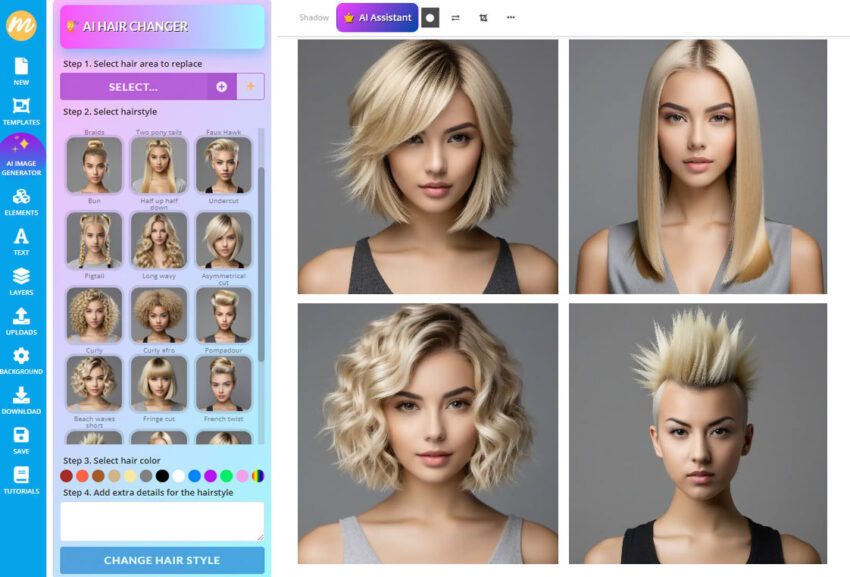 👩 Hair Generator - MockoFUN