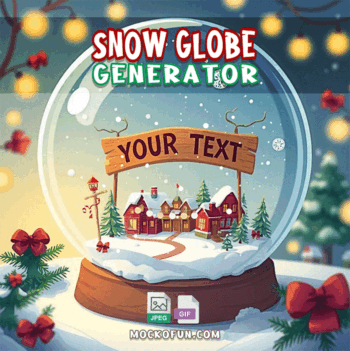 Animated Snow Globe GIF - MockoFUN