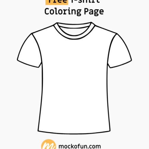 T-shirt Coloring Page - MockoFUN