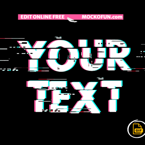 Glitch Text Effect - MockoFUN
