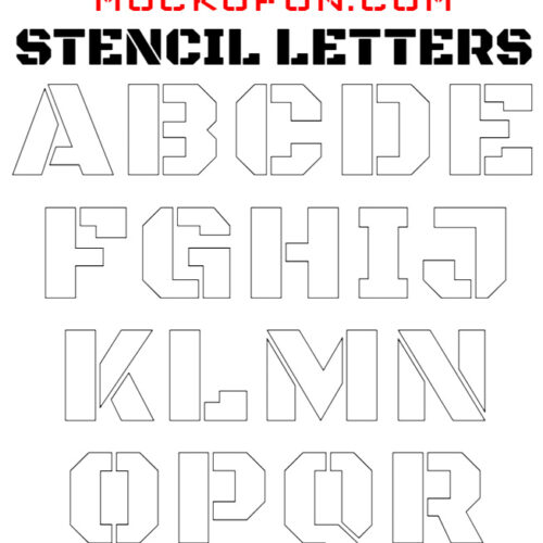 Letter Stencils - MockoFUN