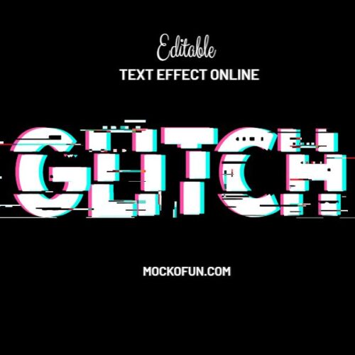 Glitch Text Effect - MockoFUN