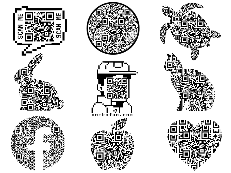 Shape QR Code MockoFUN Shape QR Code MockoFUN