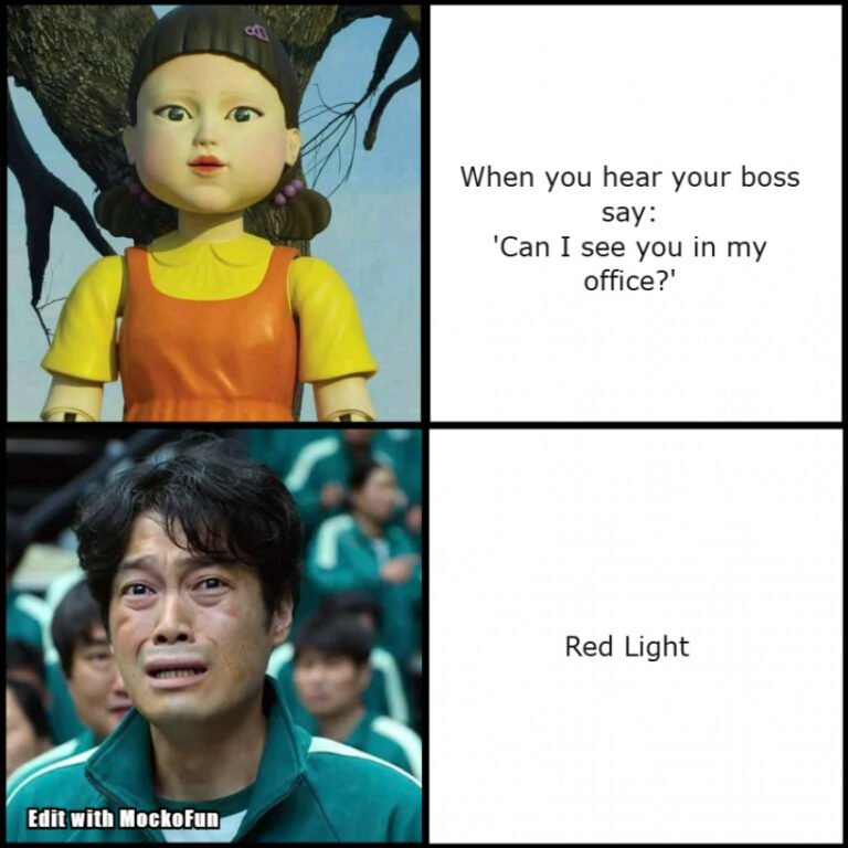 Squid Game Meme Template - MockoFUN