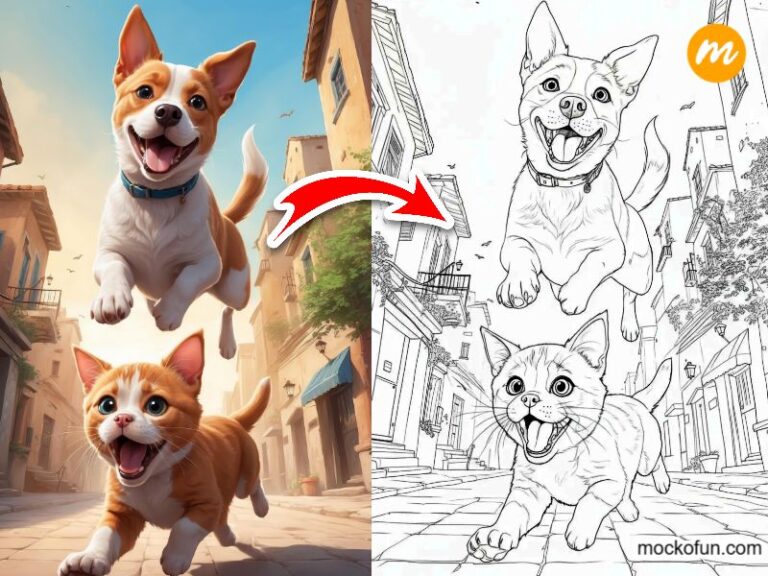 Convert Photo into Coloring Page - MockoFUN